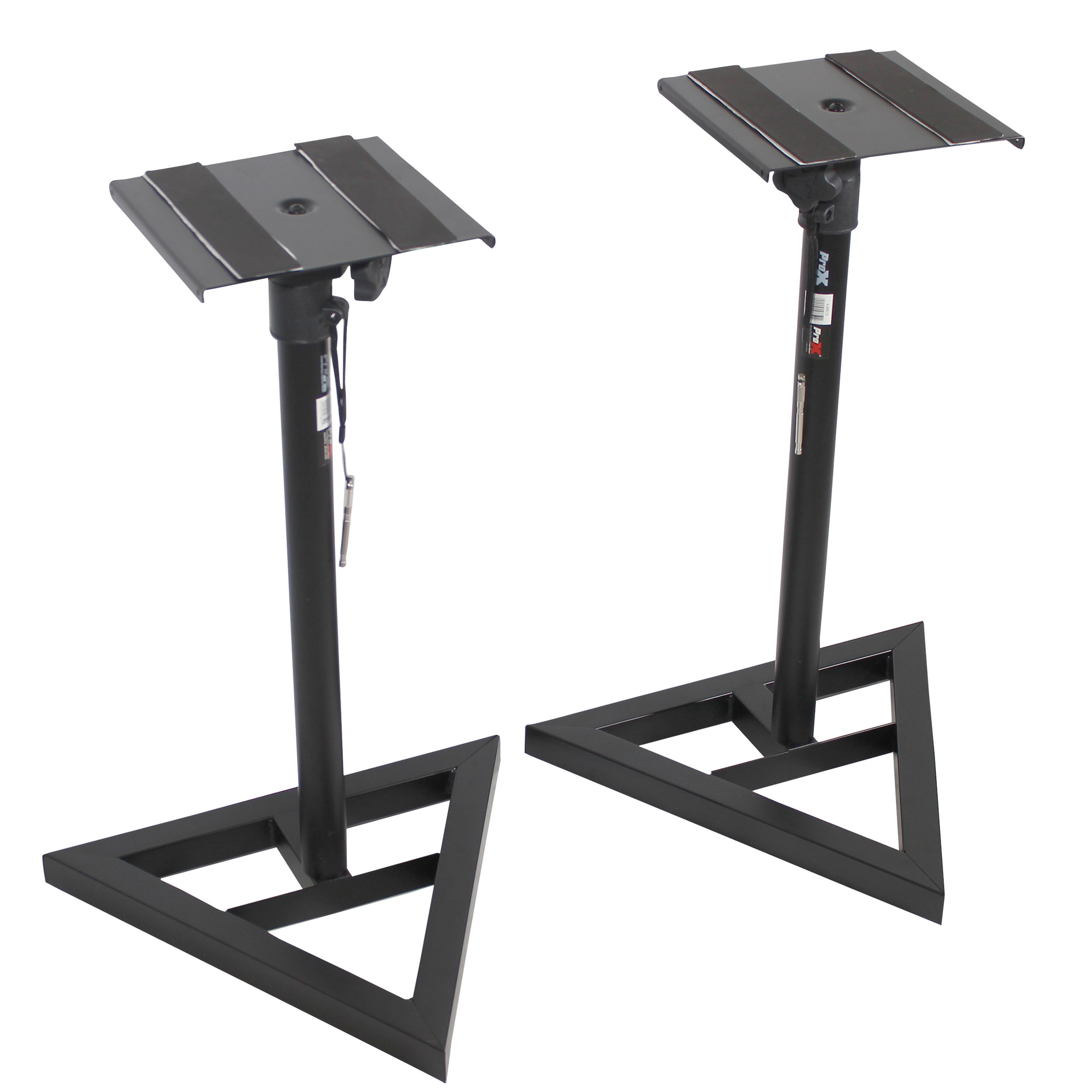 Pair of Studio Monitor Stands Speaker Platform Telescoping Height ...