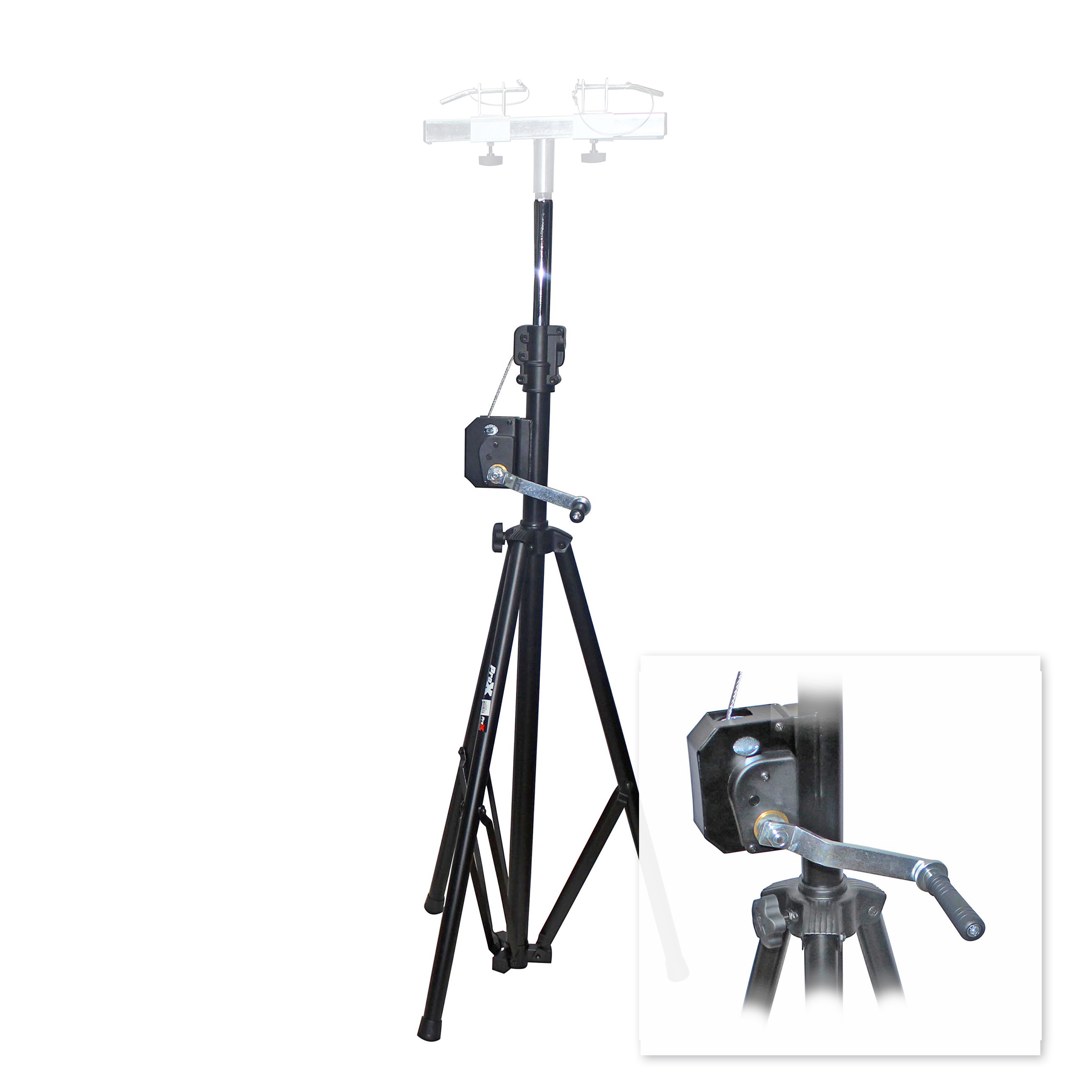 Pair of Two 9.5 Ft 3.5 M Triangle Truss DJ Lighting Crank Up Stands ...