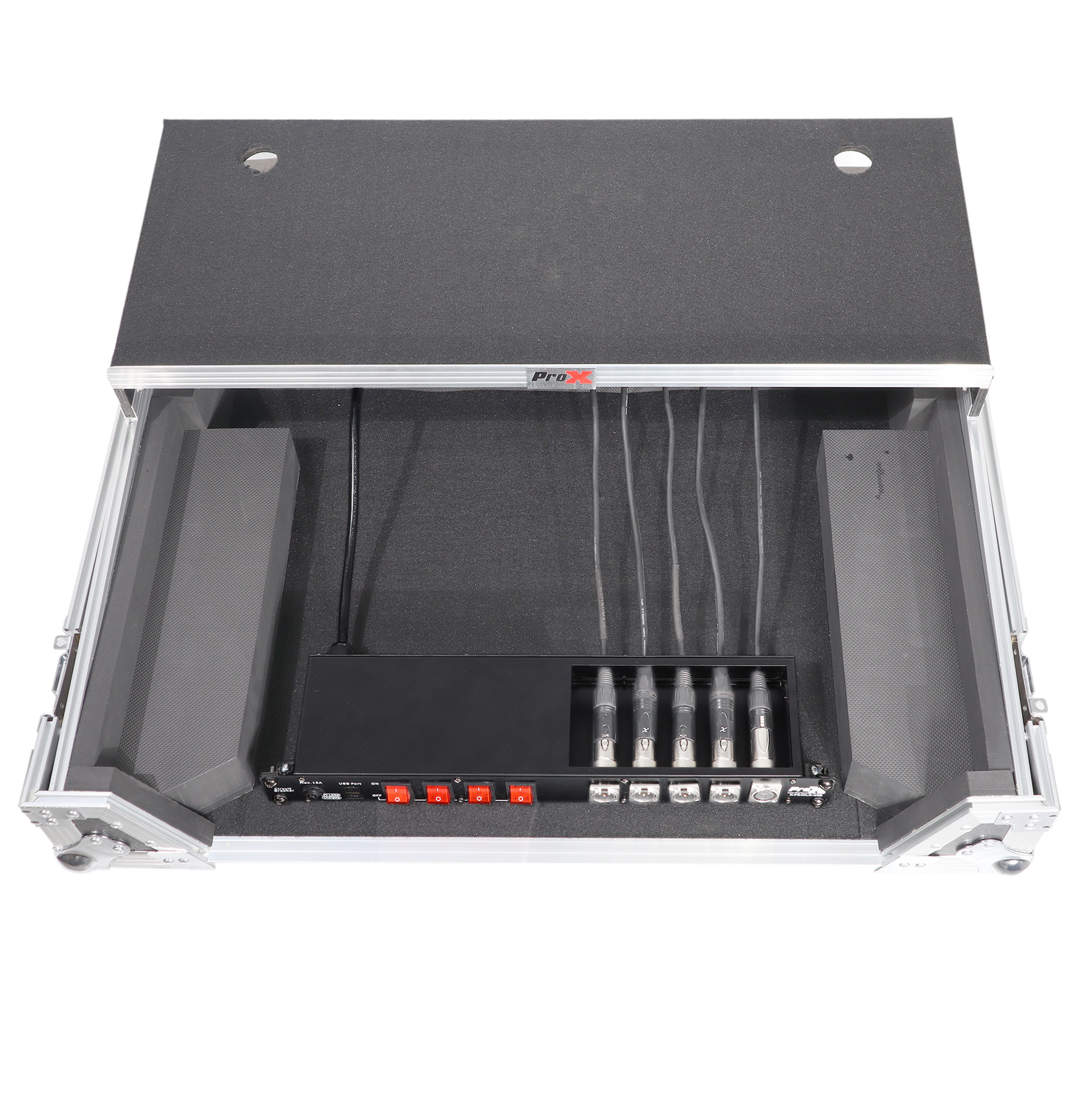 Power Center 1U 15Amp Circuit 4CH Switch Panel W-2 USB and 5 Punched ...