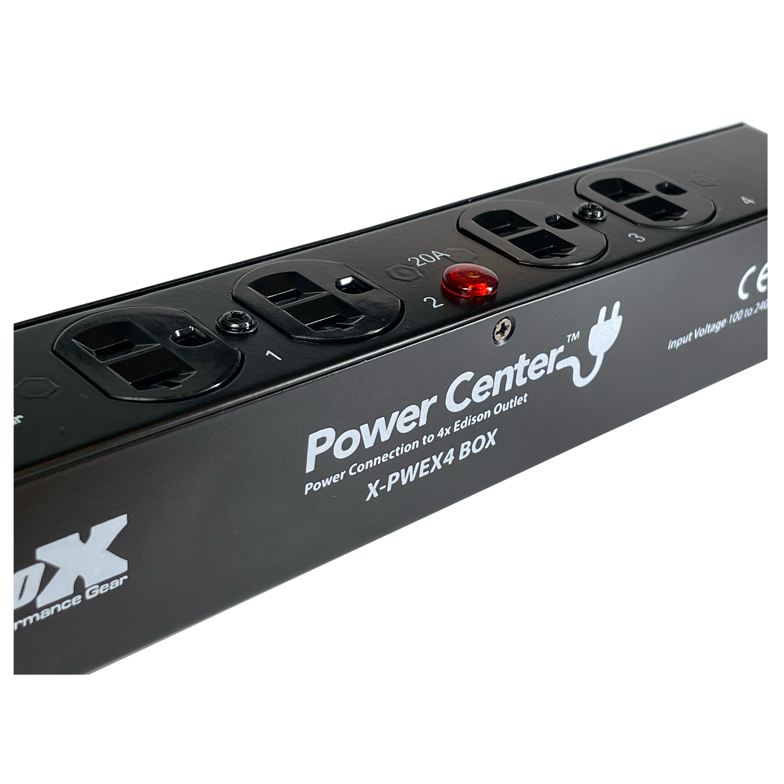 Power Center Power Connector to 4X Edison Power Outlet - For Indoor Use