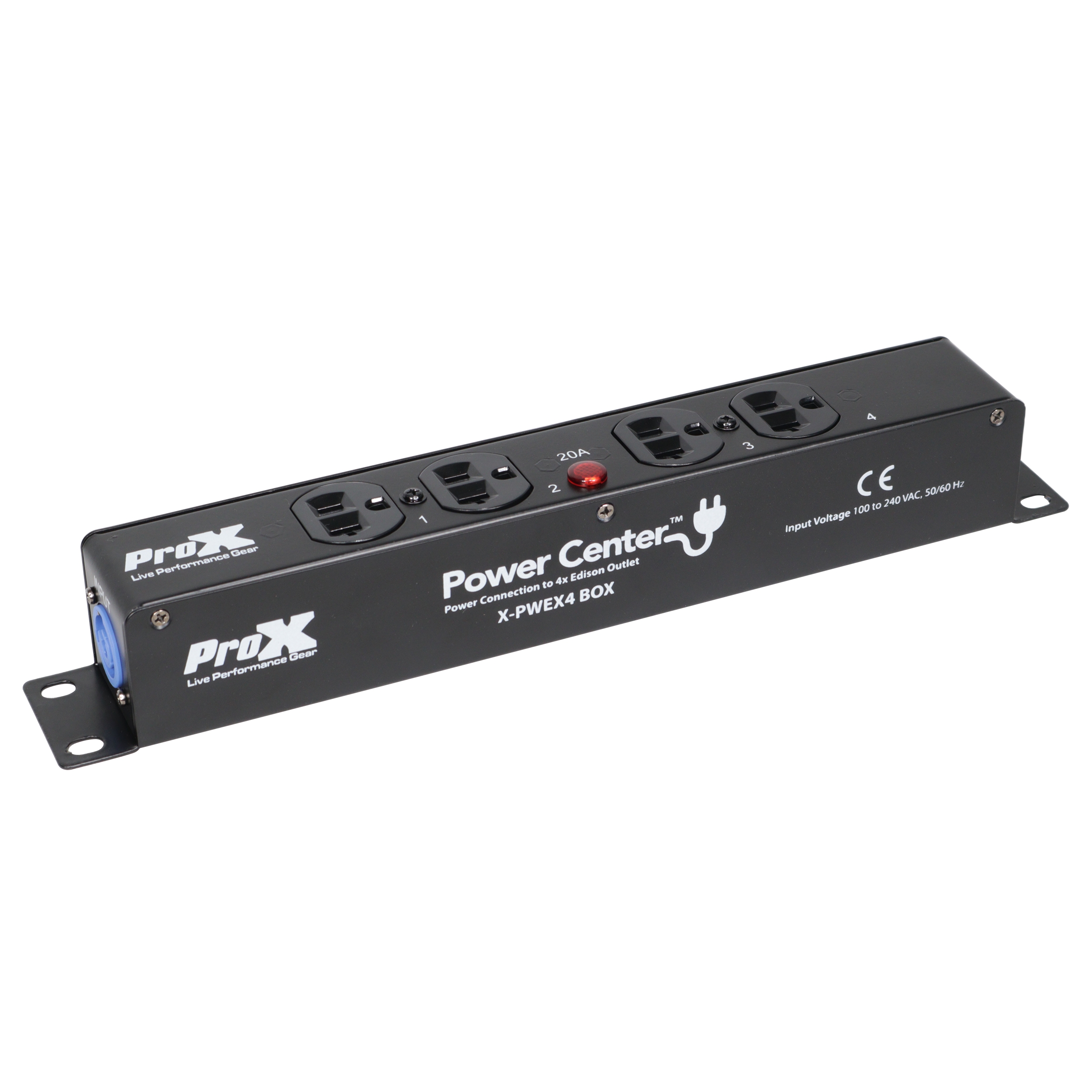 Power Center Power Connector to 4X Edison Power Outlet - For Indoor Use