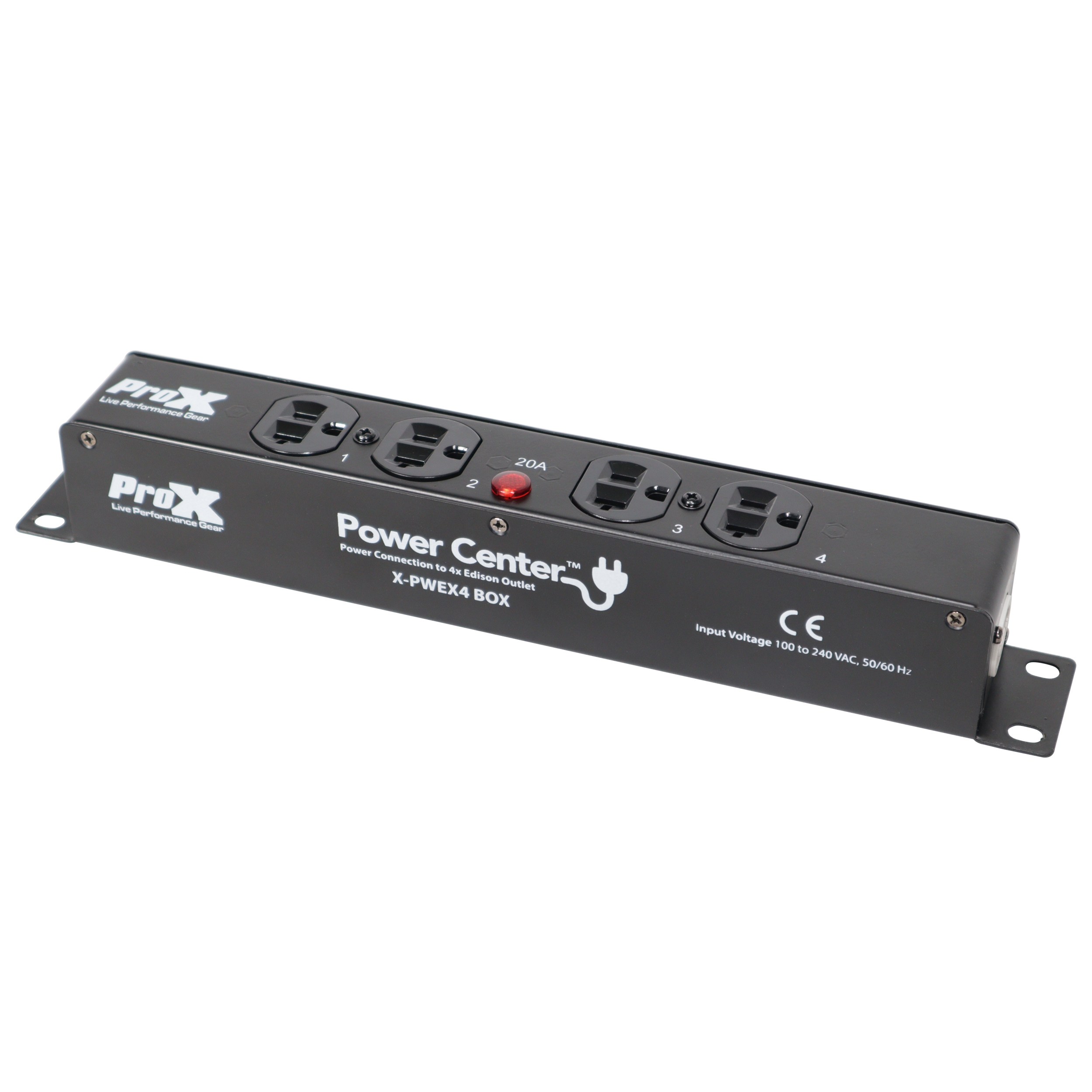 Power Center Power Connector to 4X Edison Power Outlet - For Indoor Use