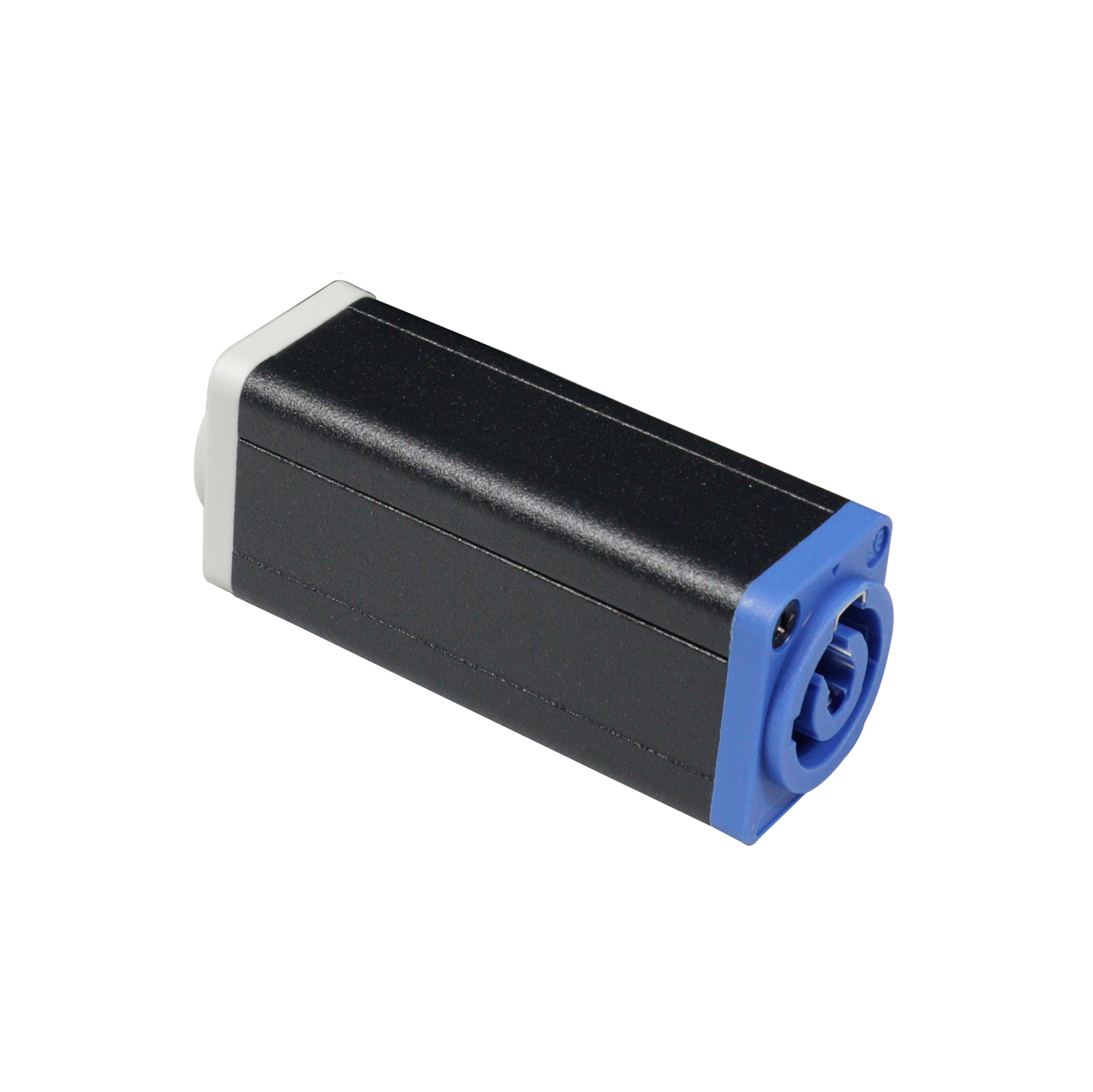 PowerKon cable Coupler Adapter Blue Power In to Gray Power Out - GTR Direct