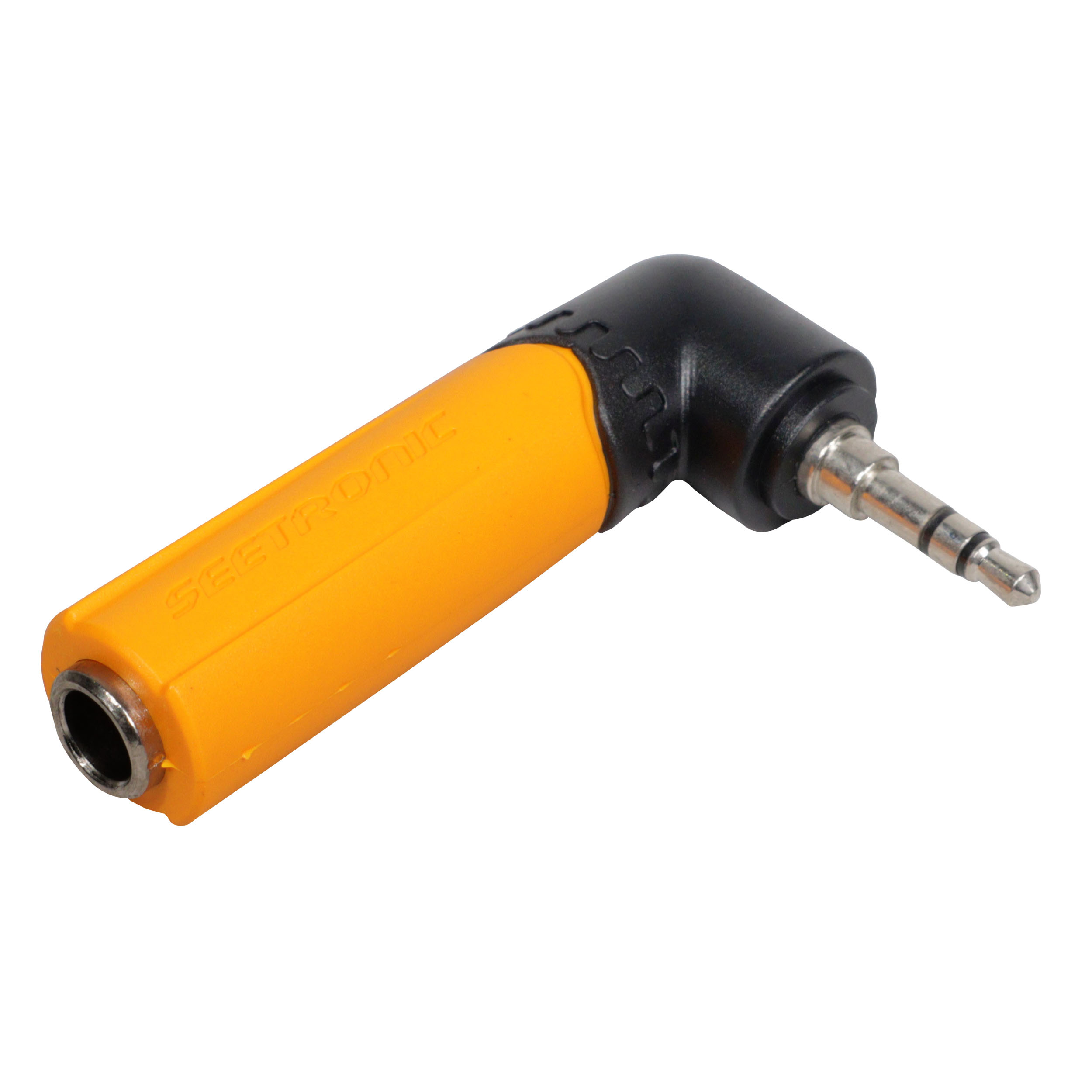 Professional MMJ3-PM-R 1/4" Female to 1/8" Male Stereo Right Angled ...