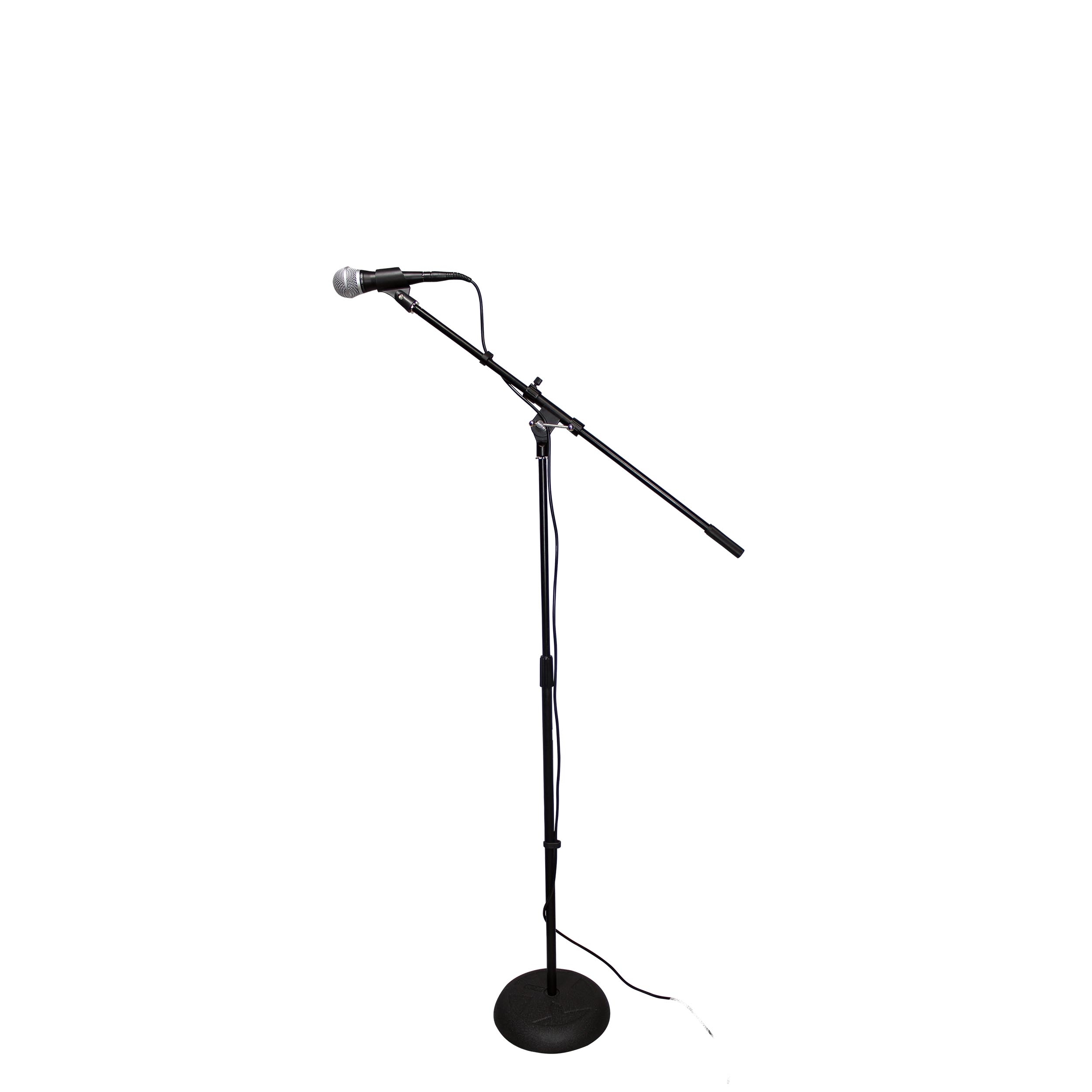 Round Base Microphone Stand W/Boom - GTR Direct