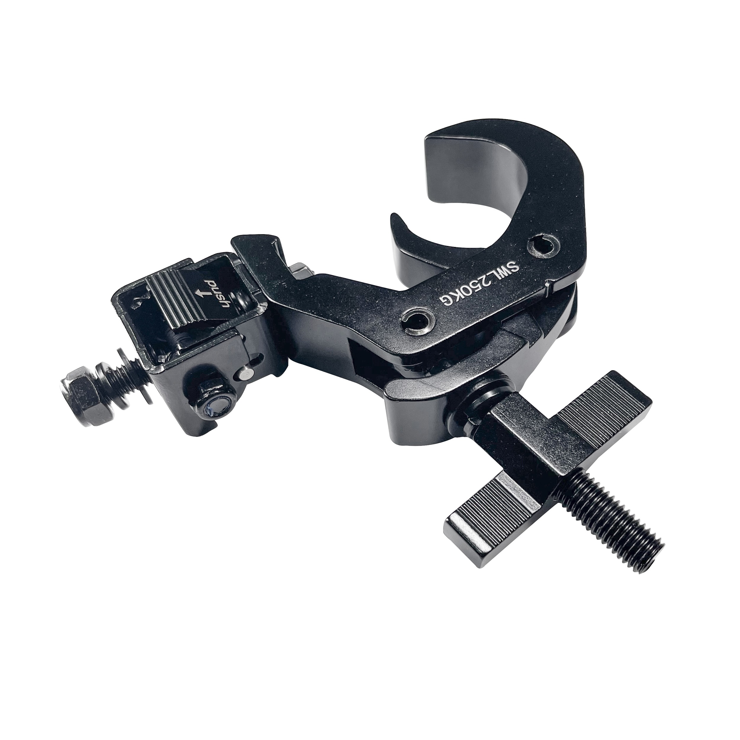 Set of (4) Quick 90º Folding Clamp Adapters with T-C12 Truss Clamp 2 in ...