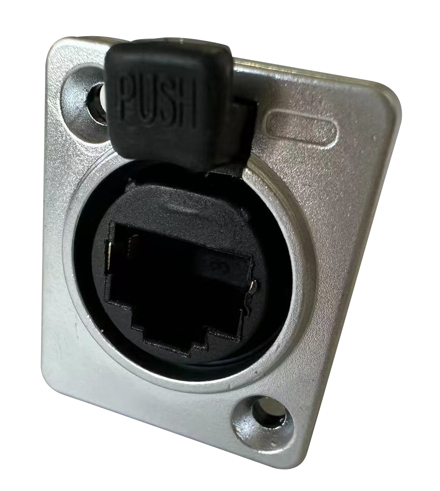 Single Ethernet Feed Through D-Series Panel Mount Jack Pass Through ...