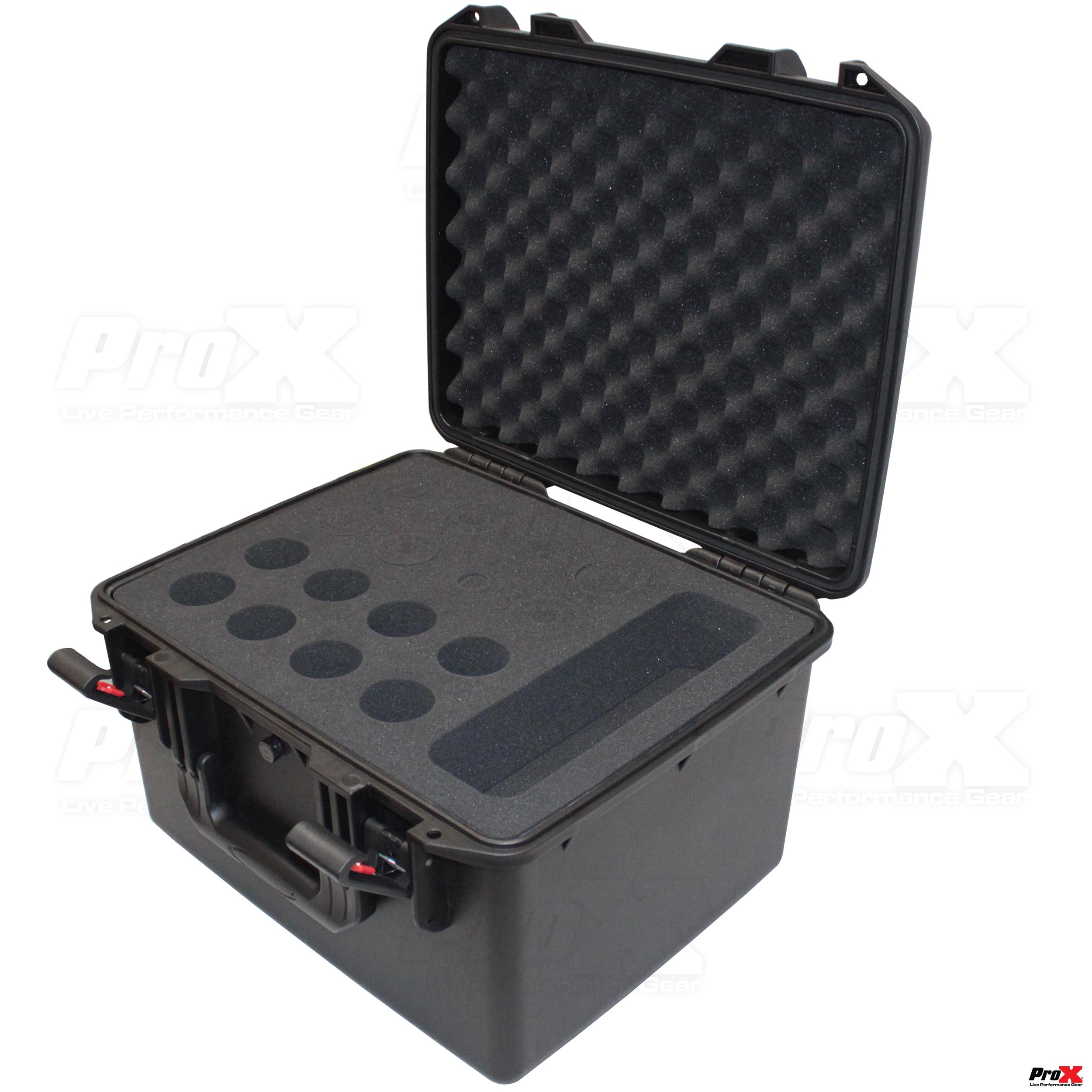 UltronX Watertight Microphone Case (Holds 16 Handheld Units) - GTR Direct
