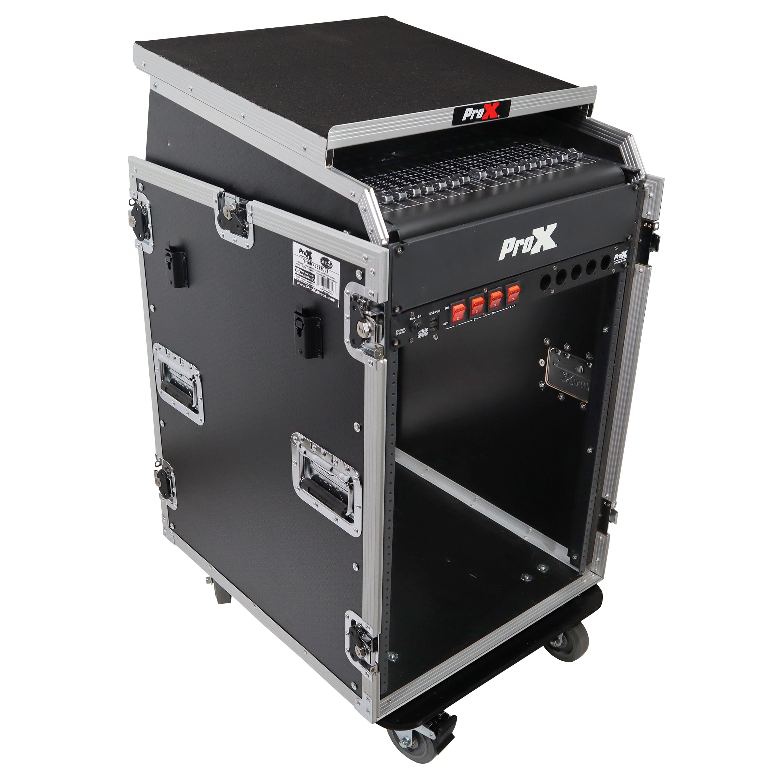 Universal 19 Rack-mount Mixer W-13U Top and 16U Front W-2 Side Work ...