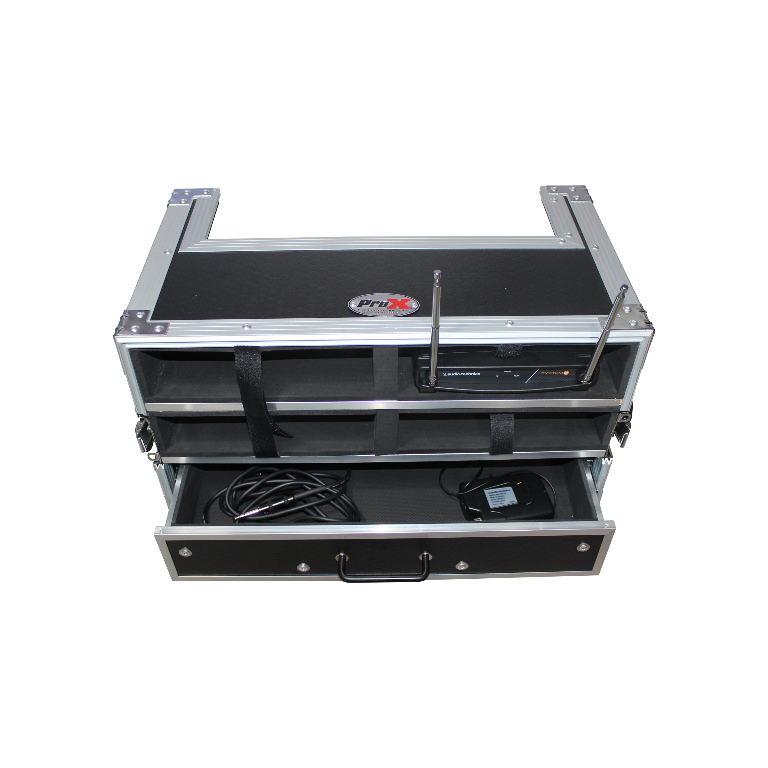 Wireless Microphone Case for 4 Units & Handheld Storage Plus 1 (2U ...