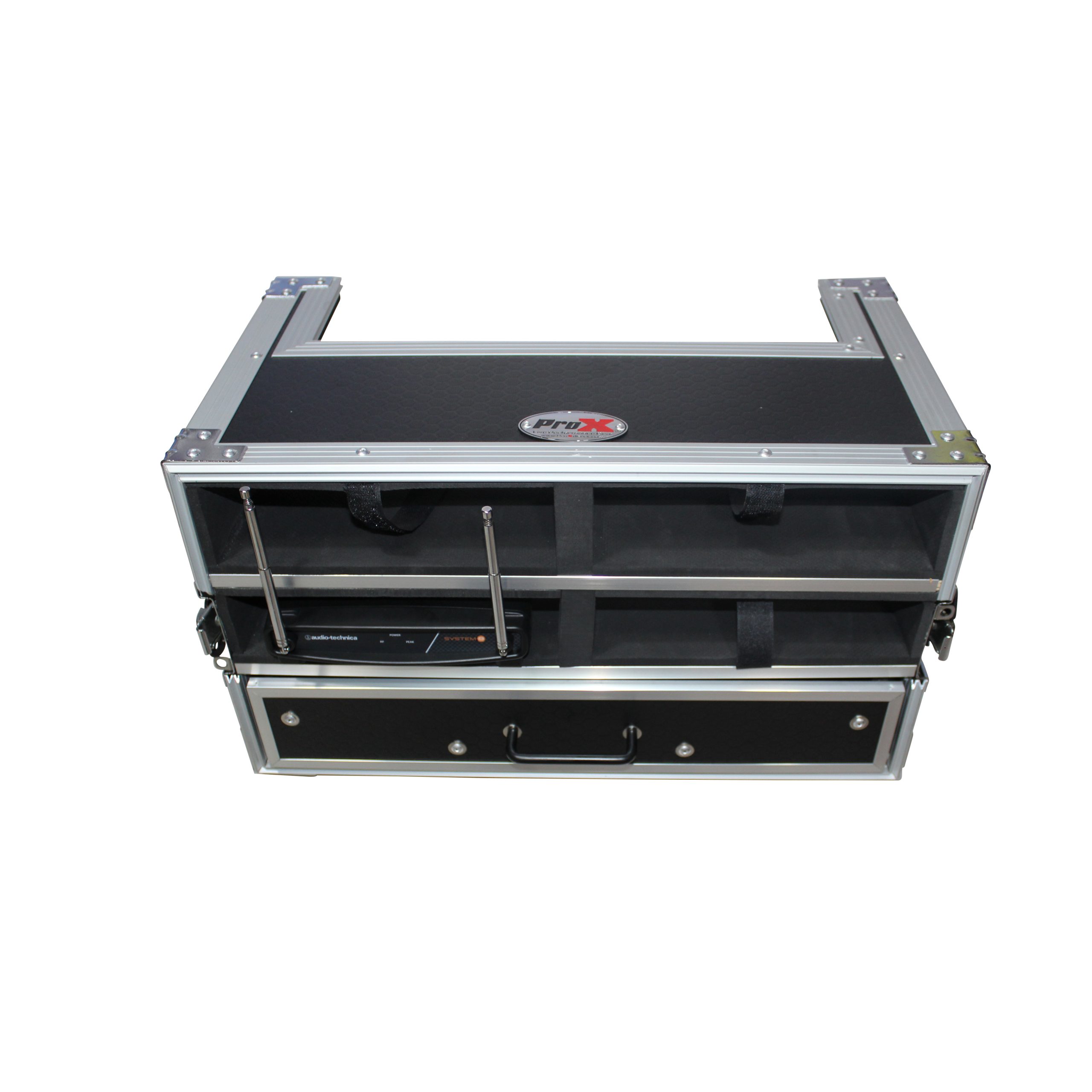 Wireless Microphone Case for 4 Units & Handheld Storage Plus 1 (2U ...