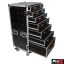 7 Drawer Workstation Case W-Folding Lid Side Table on Wheels