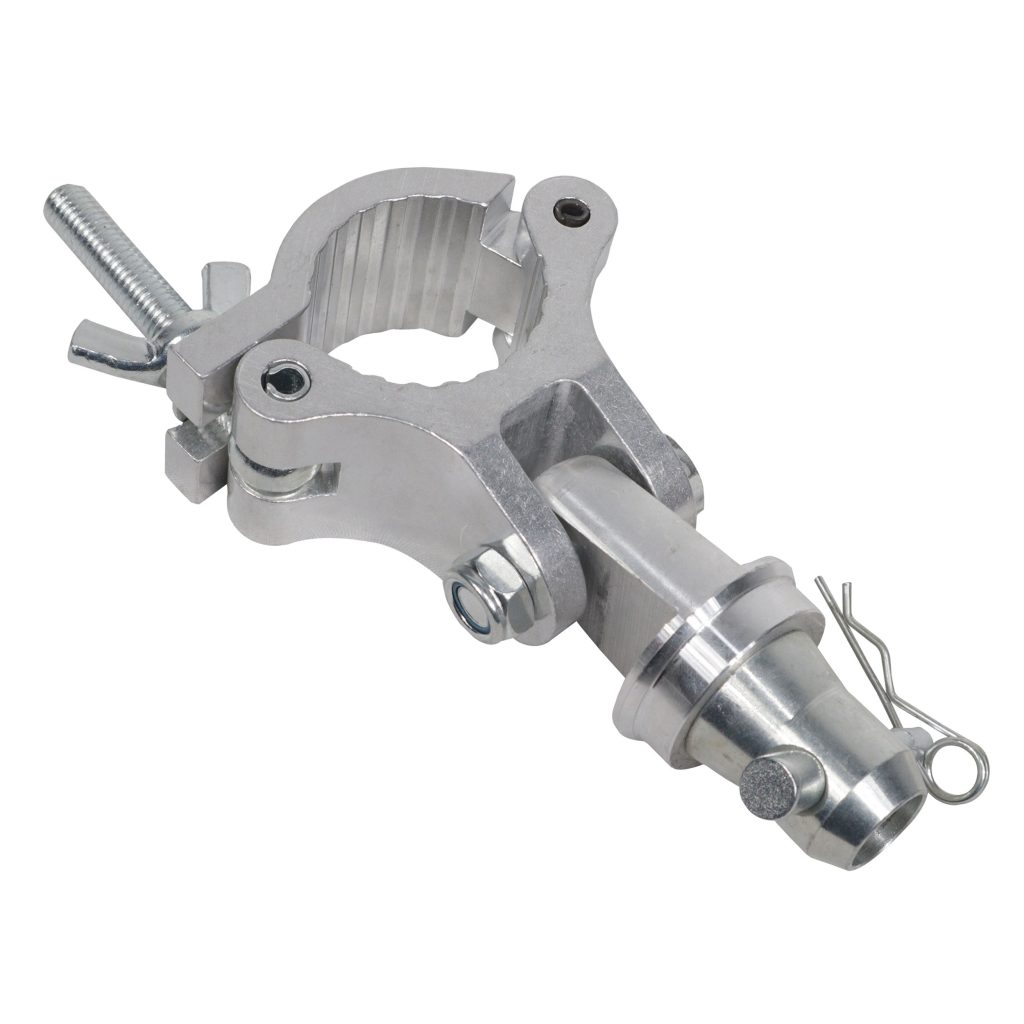Aluminum Pro M10 Truss Clamp with Hinge Adjustable 180 Degree Half Coupler