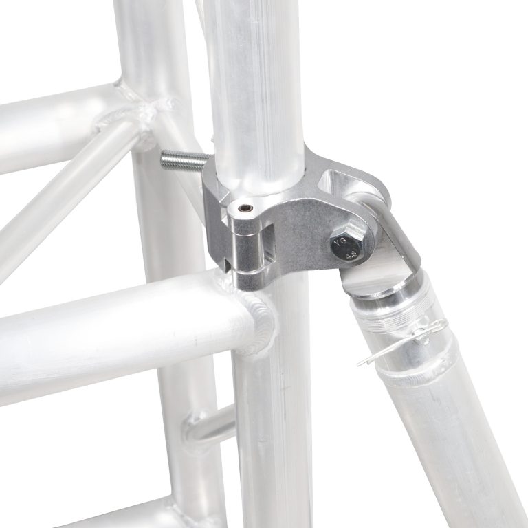 Aluminum Pro M10 Truss Clamp with Hinge Adjustable 180 Degree Half Coupler